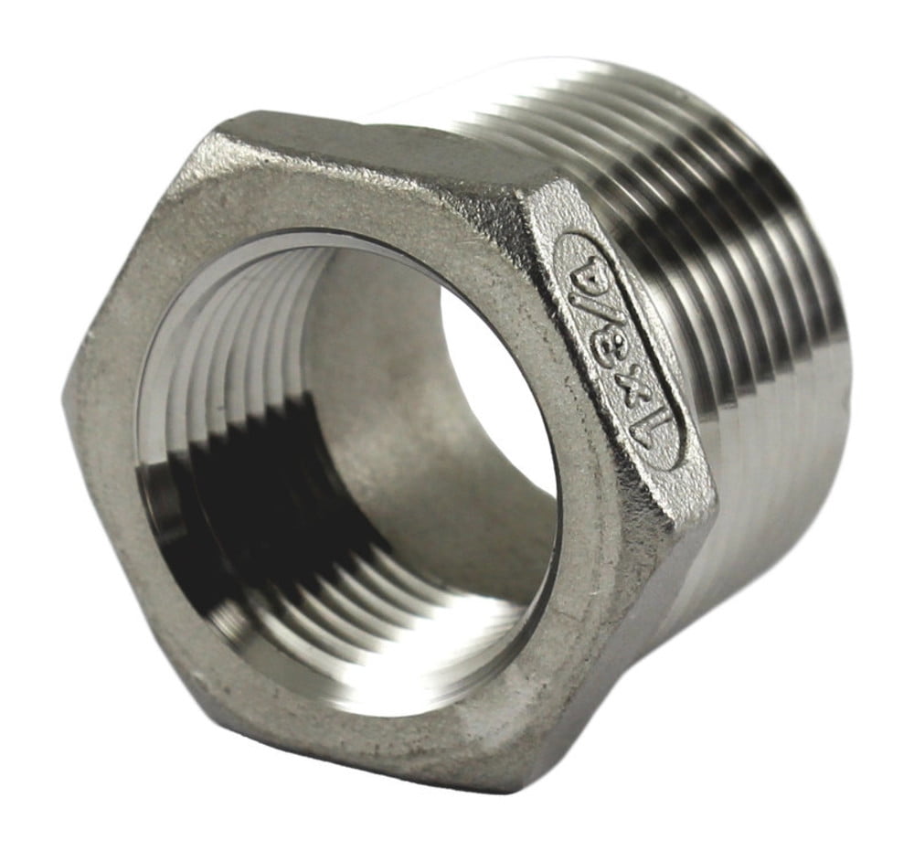 Bushing 1" Male x 3/4" Female NPT Stainless Steel Pipe Fitting ...