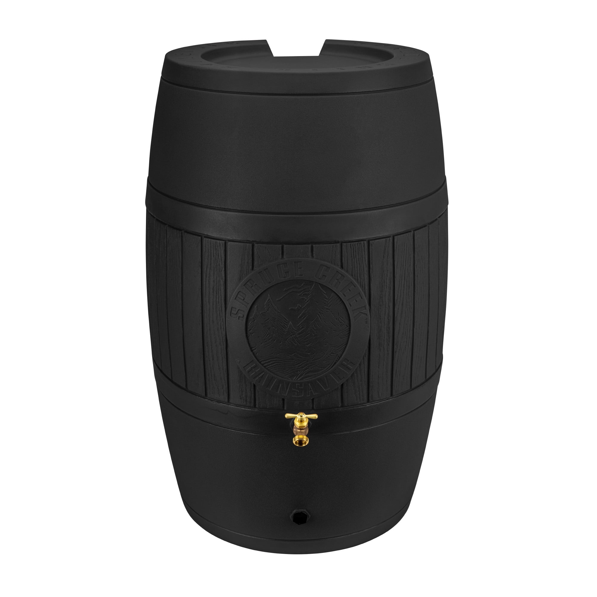 Good Ideas Bushman Spruce Creek 54 Gal Rain Saver Barrel with Spigot ...