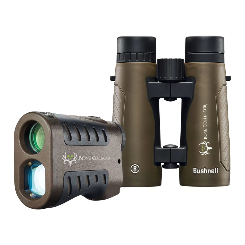 Bushnell Bone Collector 850 Rangefinder & 10x42 Binoculars Combo, 850 Yard Range, IPX7 ...