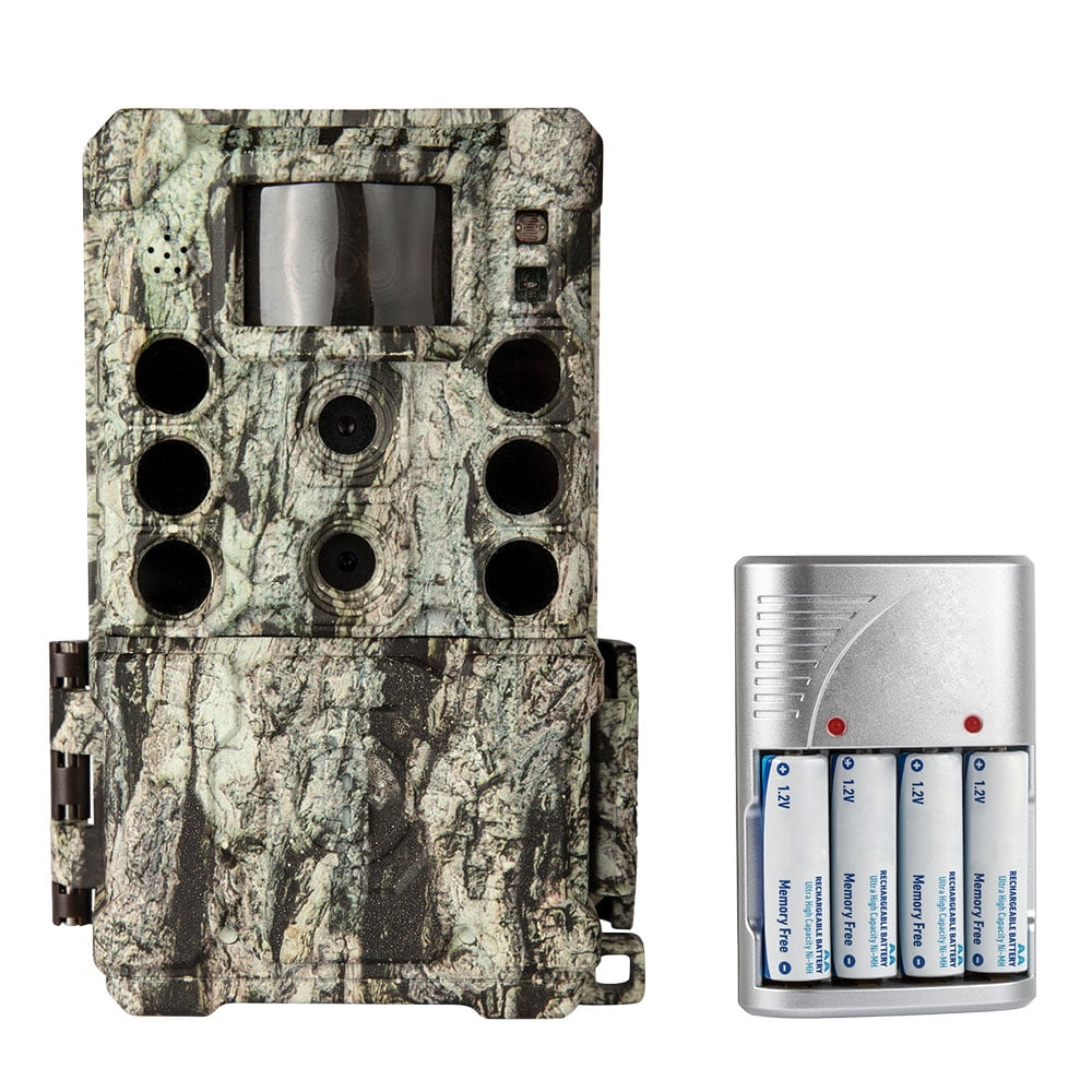 Bushnell Core DS-4K No-Glow Trail Camera (Camo) + Batteries w/ Rapid ...
