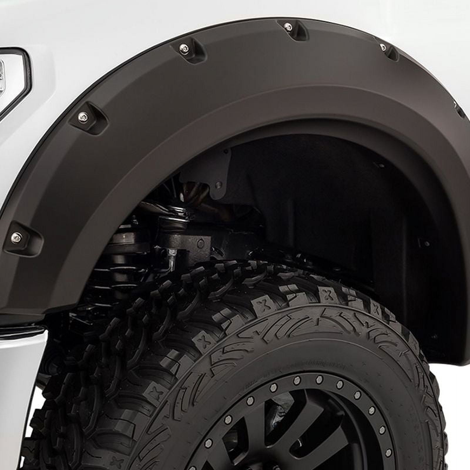 Bushwacker by RealTruck Max Coverage Pocket/Rivet Style Front Fender ...