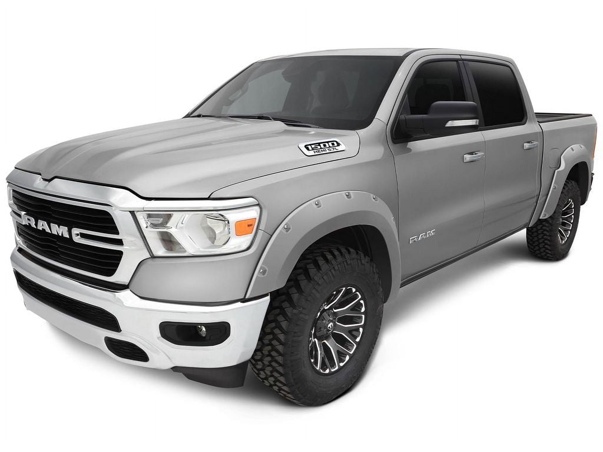 Bushwacker Pocket/Rivet Fender Flares, 4-Pc, Silver for Ram 1500 (2022 ...