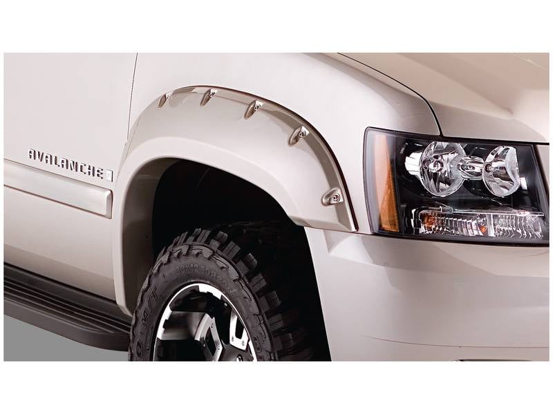 Bushwacker by RealTruck Pocket/Rivet Style Rear Fender Flares | 2-Piece ...