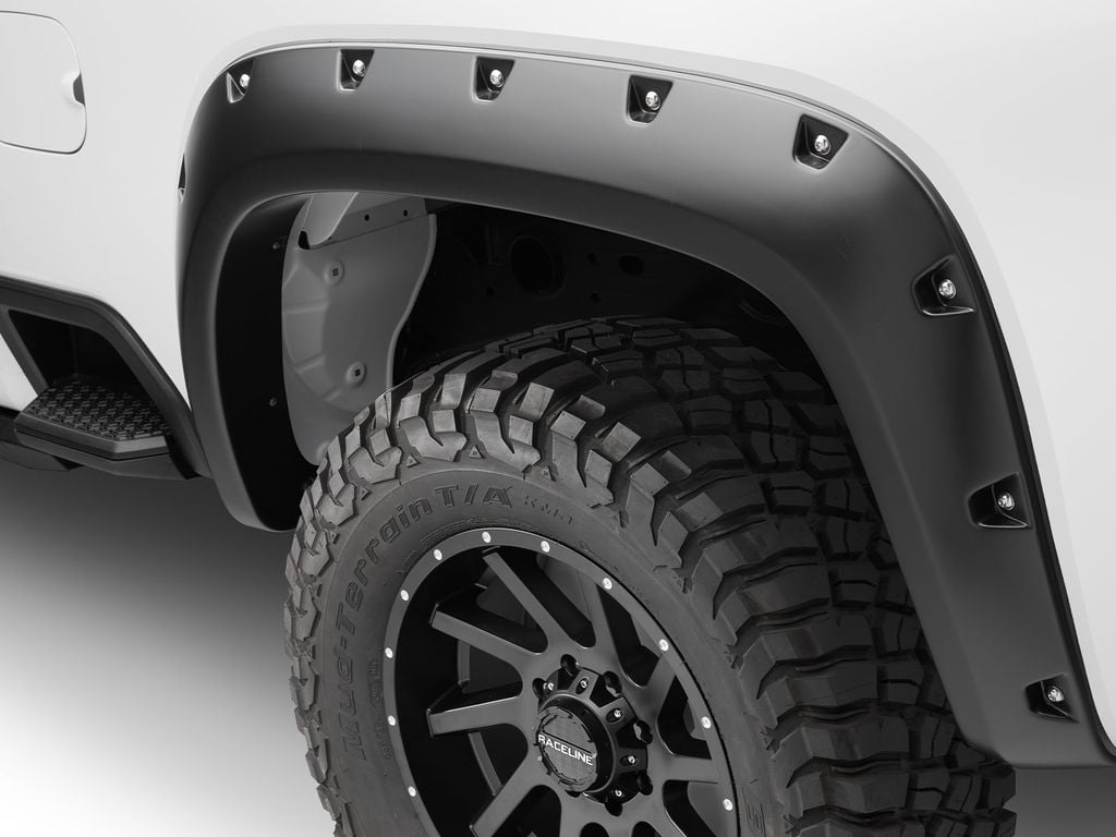 Bushwacker by RealTruck Pocket/Rivet Style Rear Fender Flares | 2-Piece ...