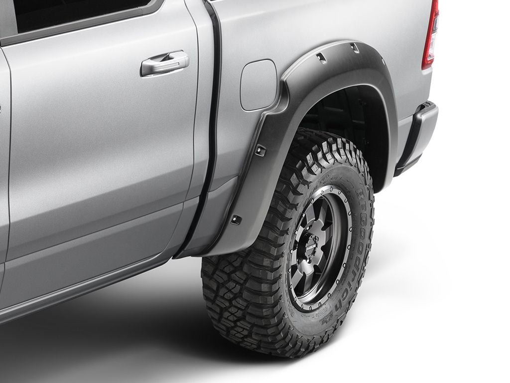 Bushwacker by RealTruck Pocket/Rivet Style Rear Fender Flares | 2-Piece ...
