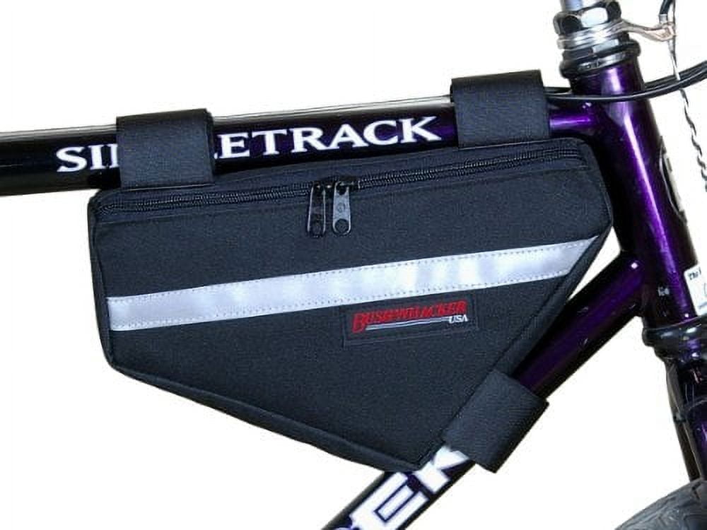 Bushwhacker Laredo Black - Bicycle Frame Bag w/ Reflective Trim Cycling ...