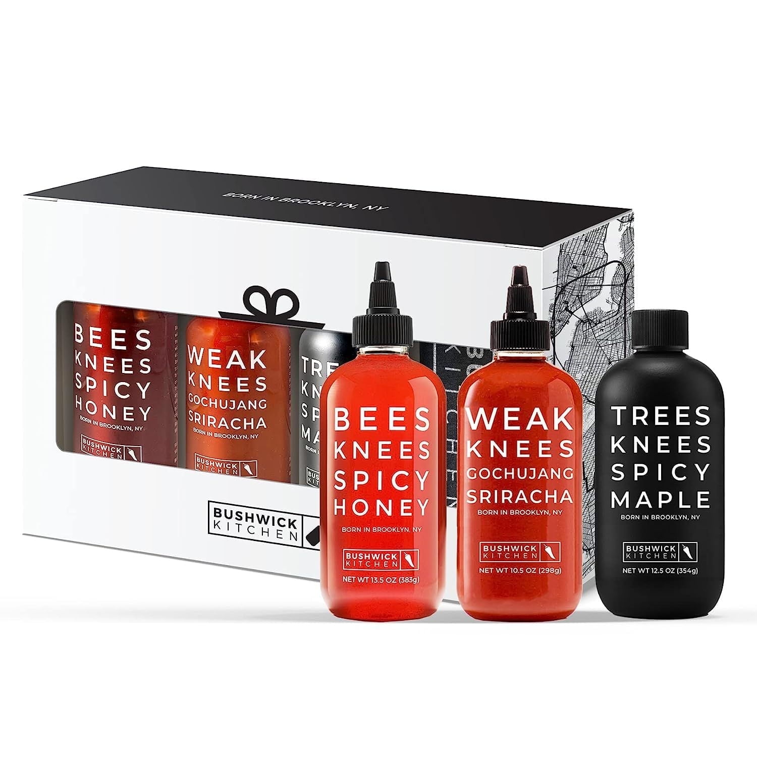 Bushwick Kitchen Spicy Sampler Gift Box, Set of Three (3) Spicy Honey ...