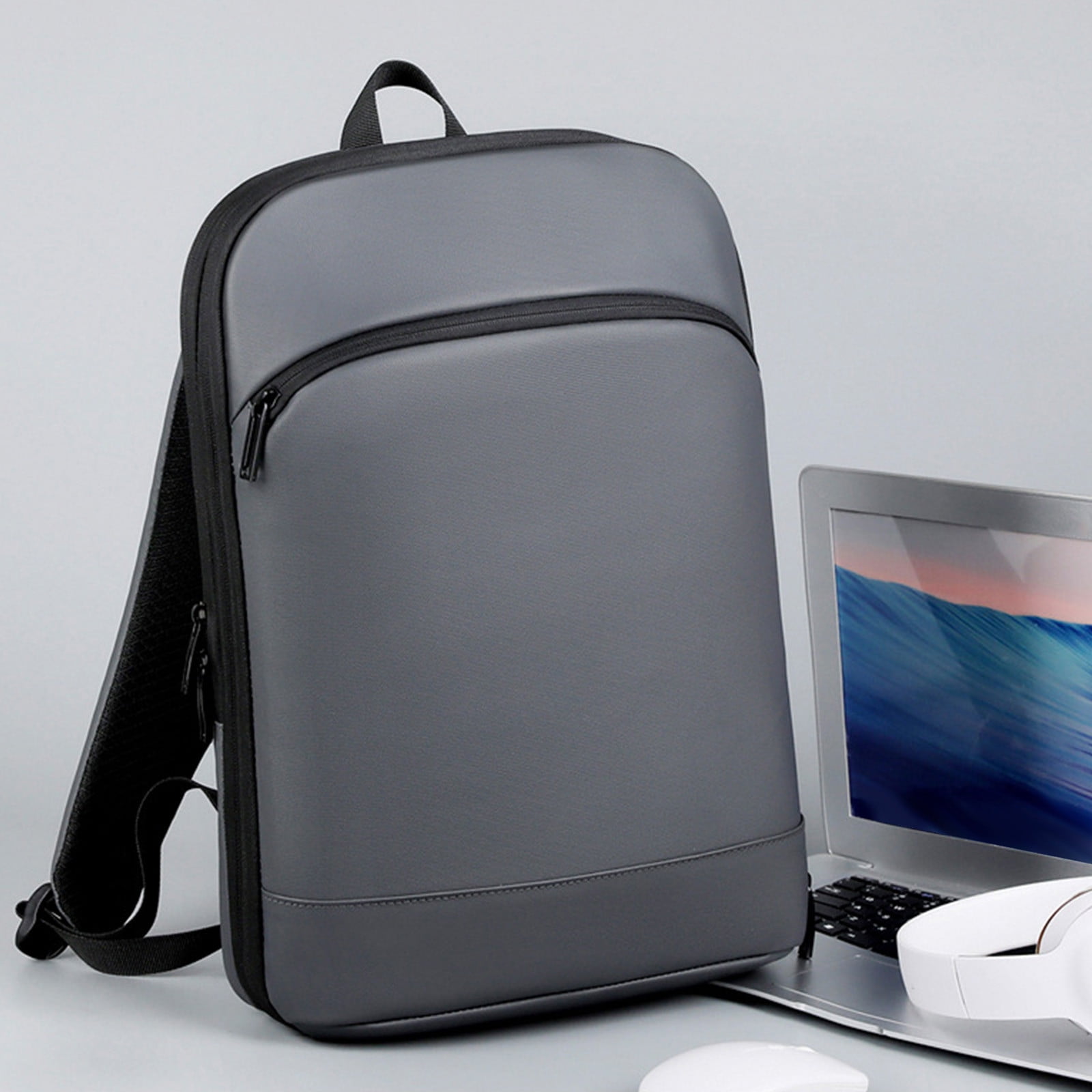 Business Backpack 17 Inch Slim Expandable Waterproof Travel Laptop ...