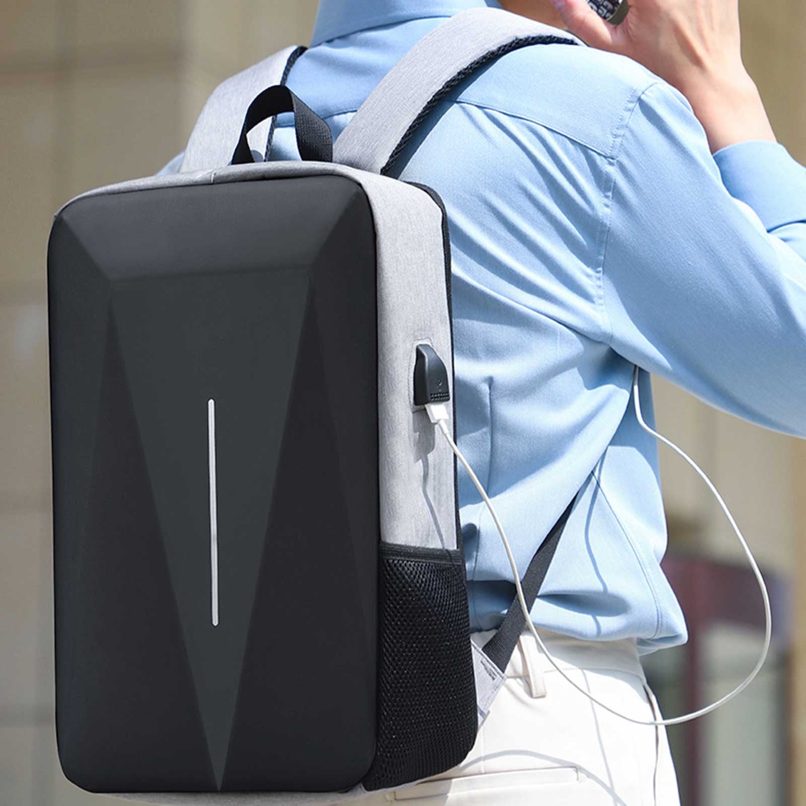 Business Backpack Multilayer Leisure Laptop Bag Succinct Large Capacity ...