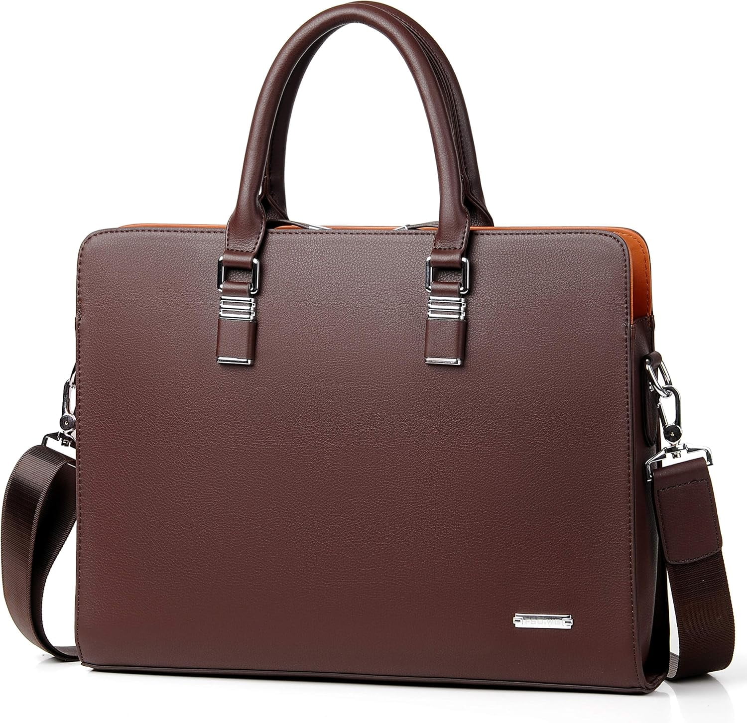 ]Business Bag Leather Briefcase Laptop Business Bag for Men - Walmart.com