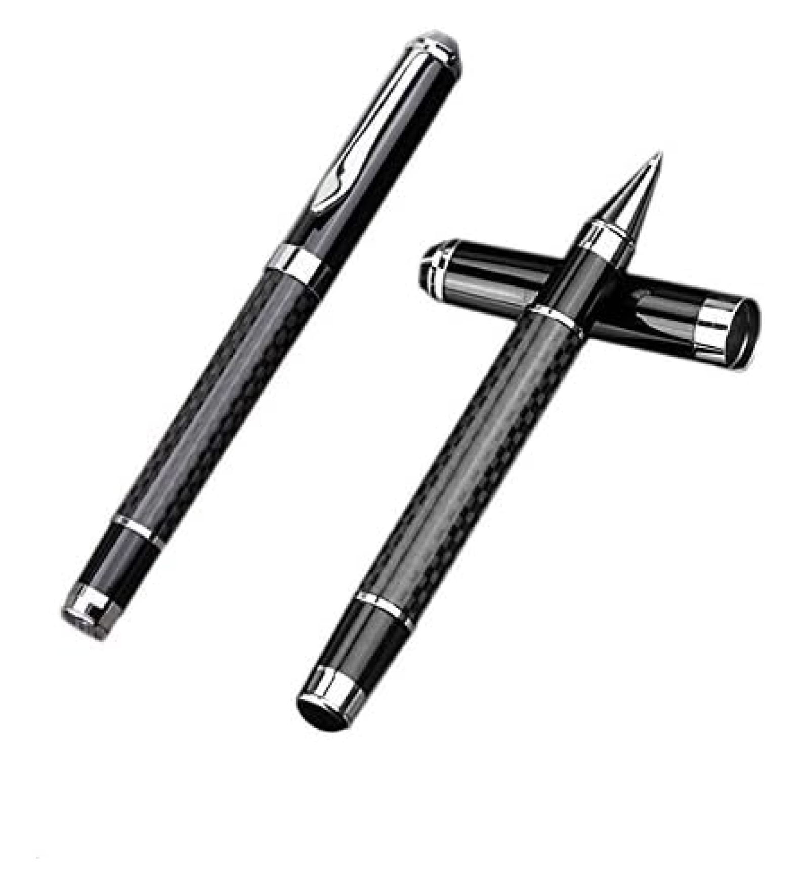 Business Ballpoint Pens Writing Set - Carbon Fiber Gel Pens Business ...