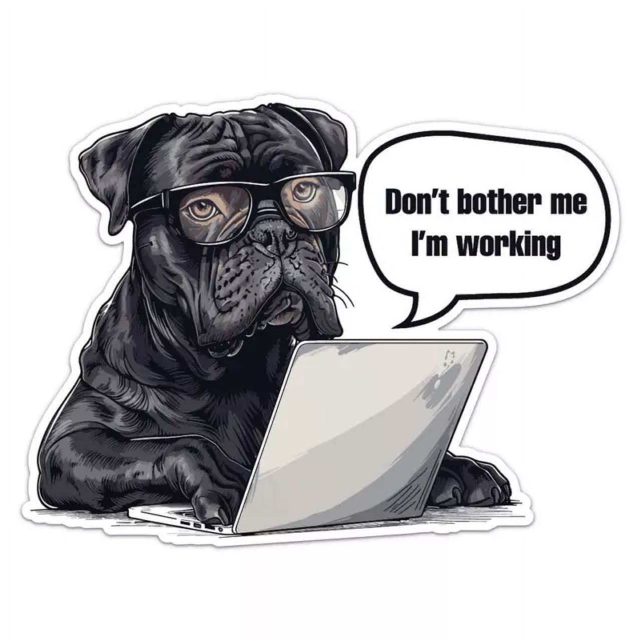 Business Cane Corso Dog Sticker Phone Decal Water Bottle Stickers Car ...