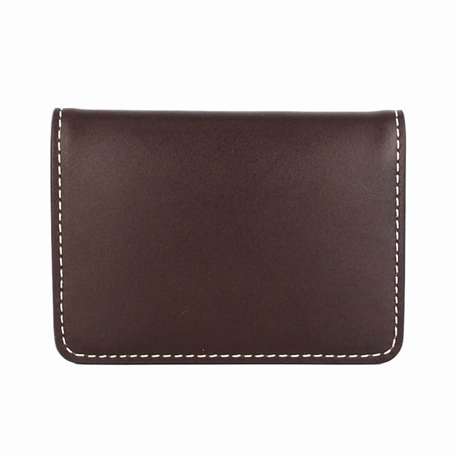Business Card Bag Cowhide Leather Men Storage Credit Card Case Women ...