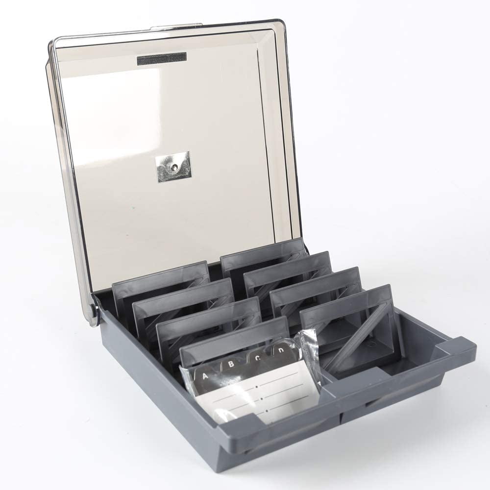 Large Capacity Business Card Organizer Case with Plastic Dividers and A ...