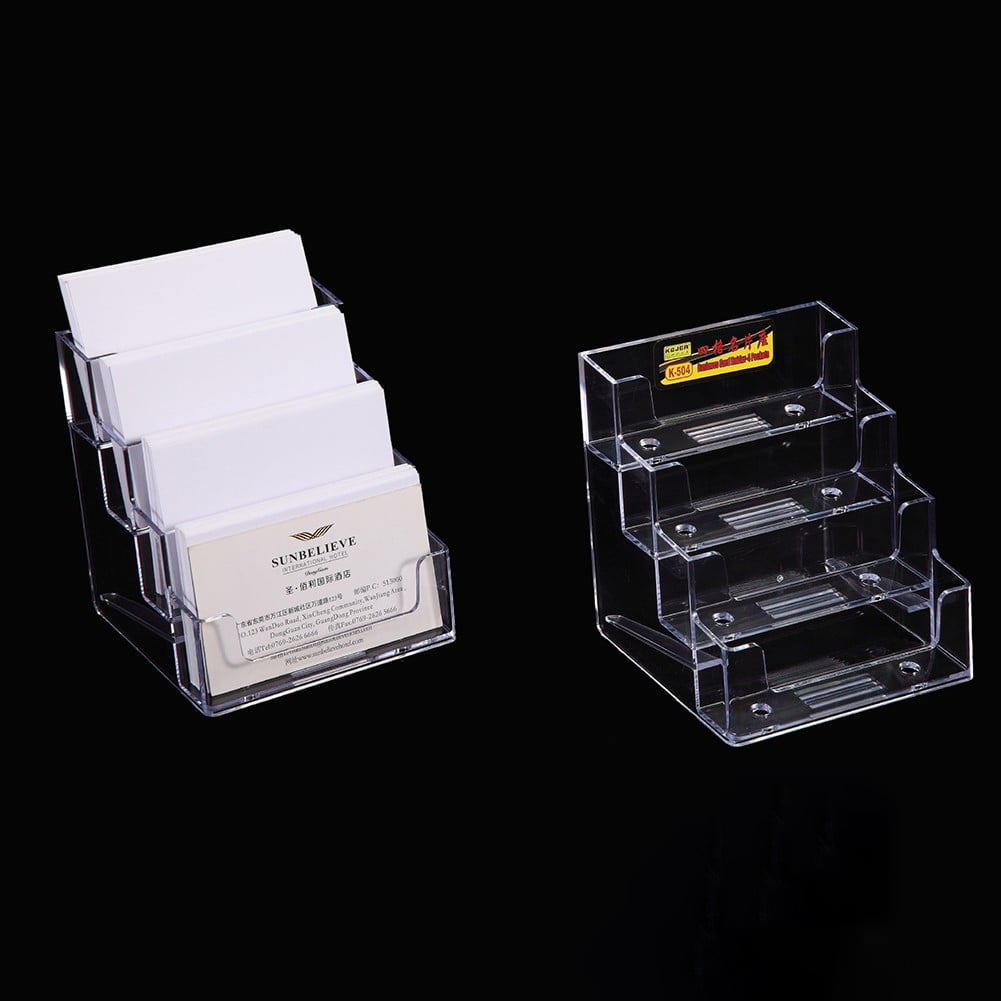 Business Card Holder for Desk, Acrylic Business Card Holder Display ...