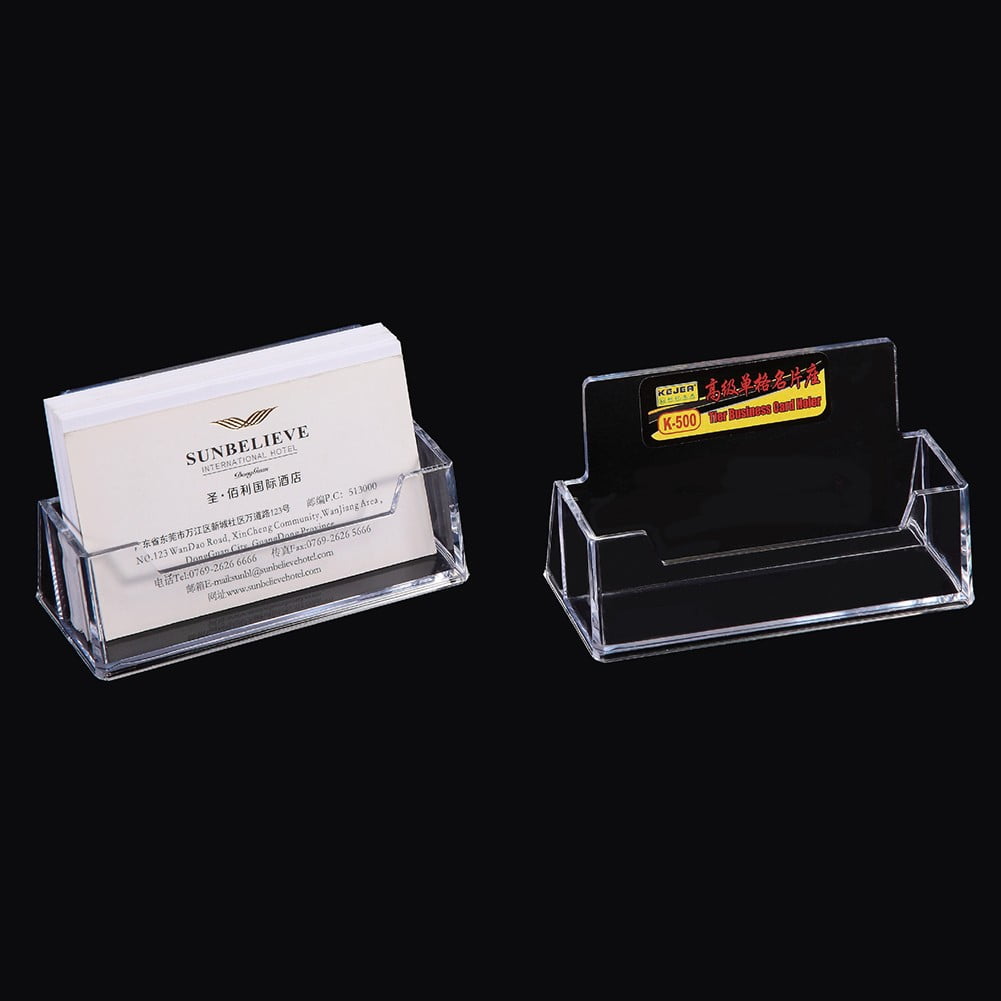 Business Card Holder for Desk, Acrylic Business Card Holder Display ...