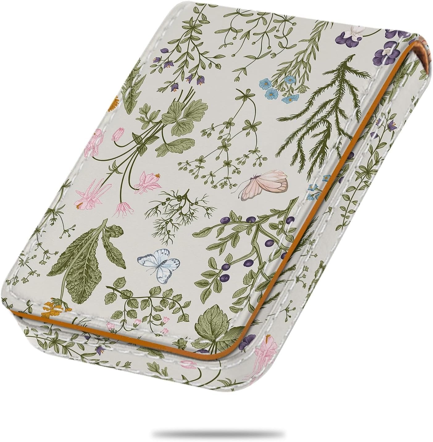 Business Card Holder, PU Leather Printing Business Card Case Pocket ...