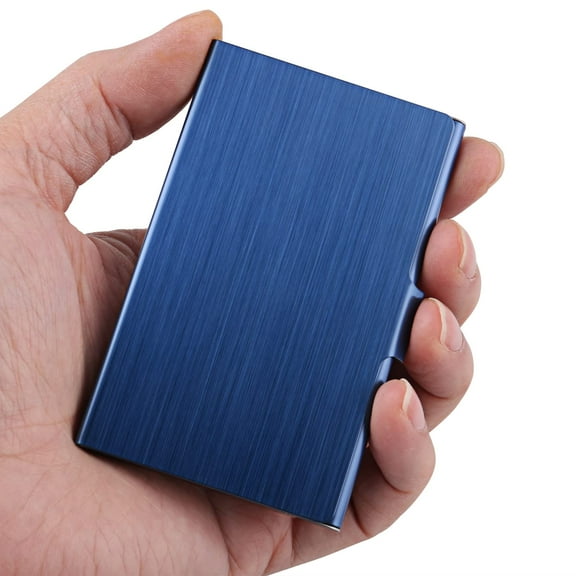 Business Card Holder,Pu Leather & Metal Business Card Case,Slim Name ...