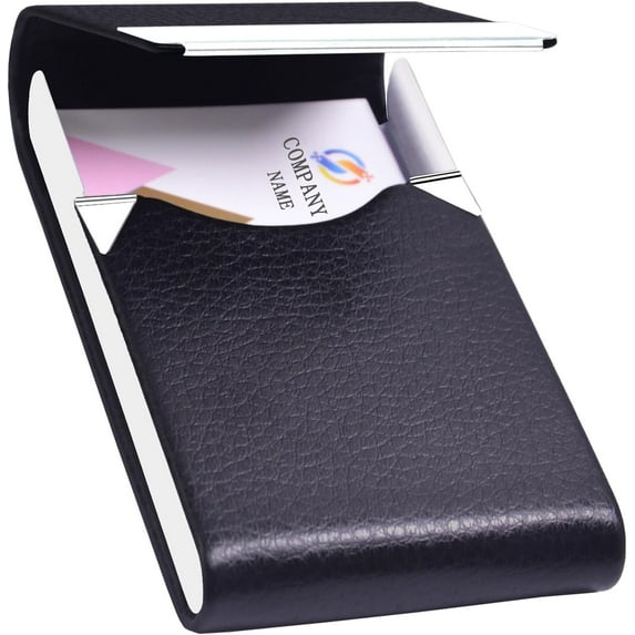 Business Card Holder with Slim Design,Business Card Case with PU ...