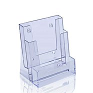 Plymor Clear Acrylic Deluxe Business Card / Postcard Holder, 3.5" W x 2.875" D x 2.125" H, Pack ...