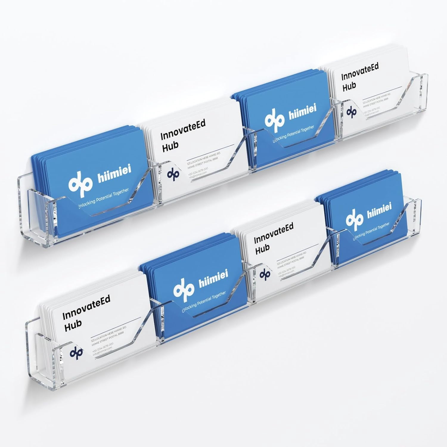 Business Card Holder for Wall: Acrylic Gift Card Holder Wall Mount, 2 ...