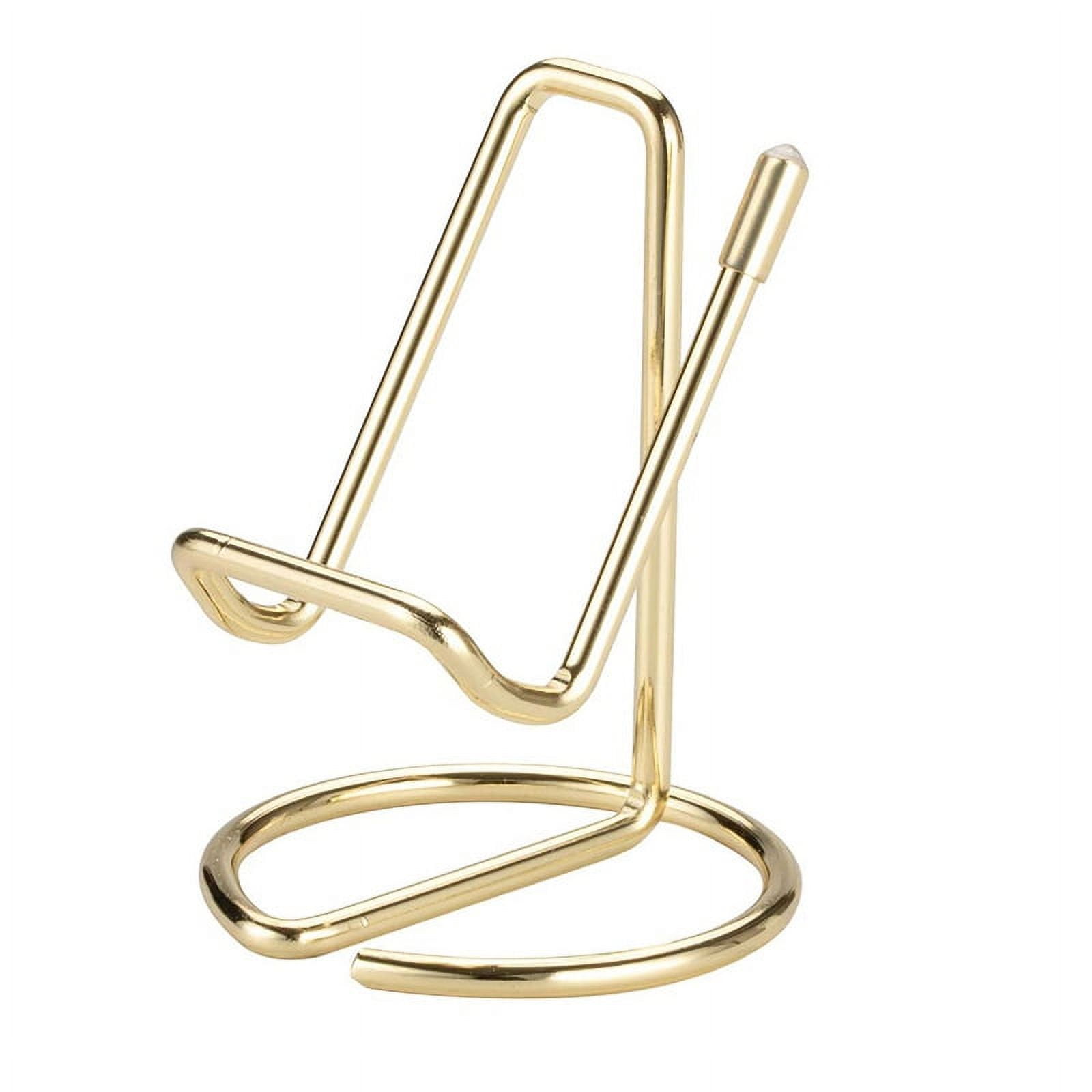 Gold Metal Business Card Holder for Desk, Sturdy, Elegant, Perfect for ...