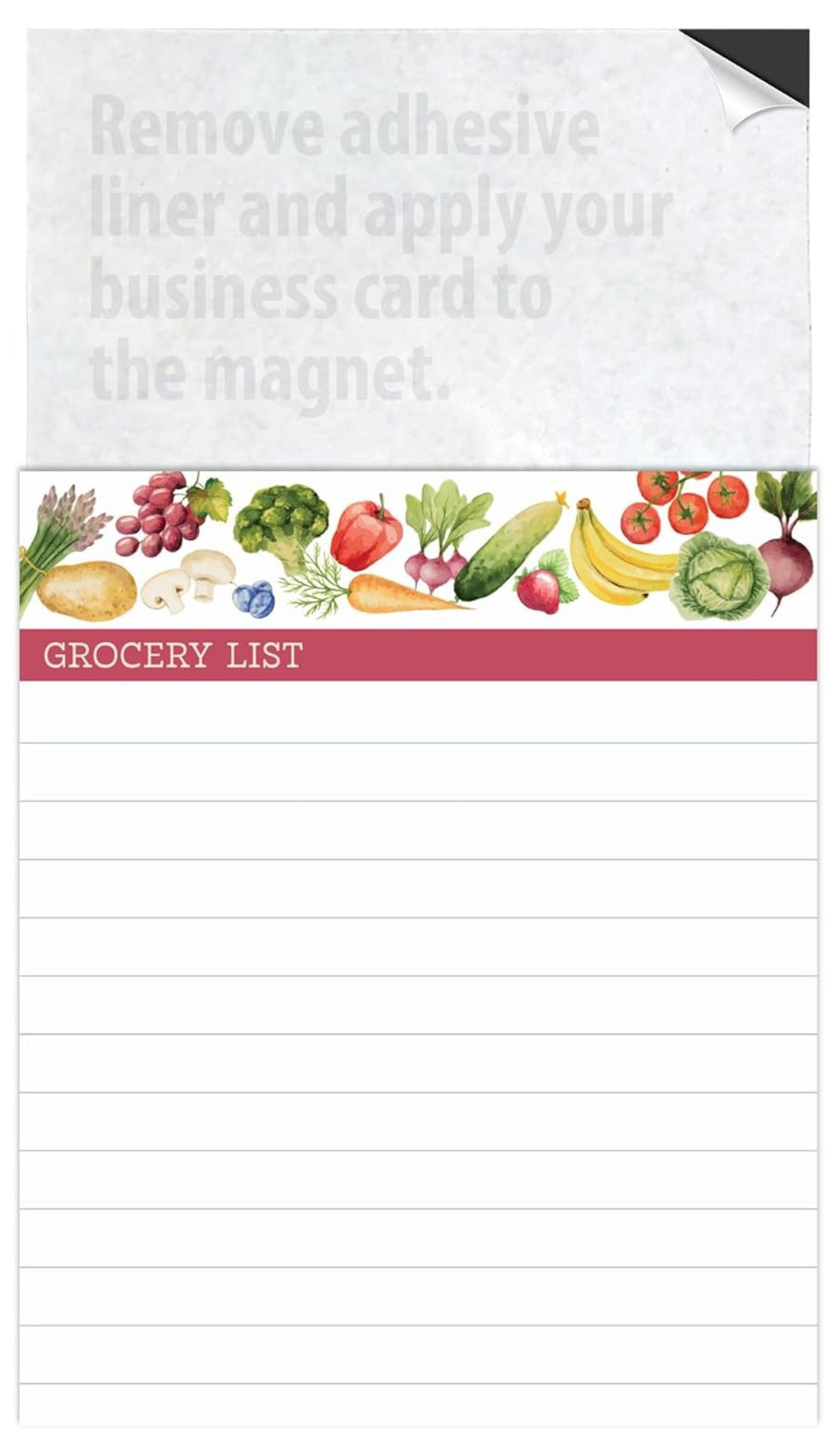 Business Card Magnet Notepads and Designer Envelopes, Peel and Stick ...