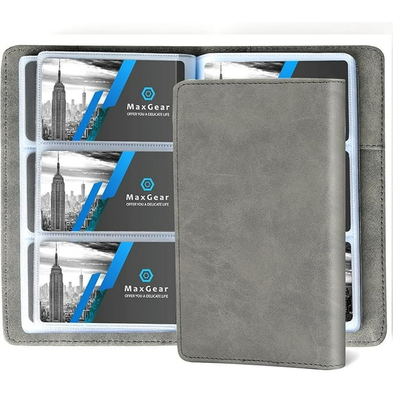 Business Card Organizer, 240 Cards Book Portable Business Card Holder ...