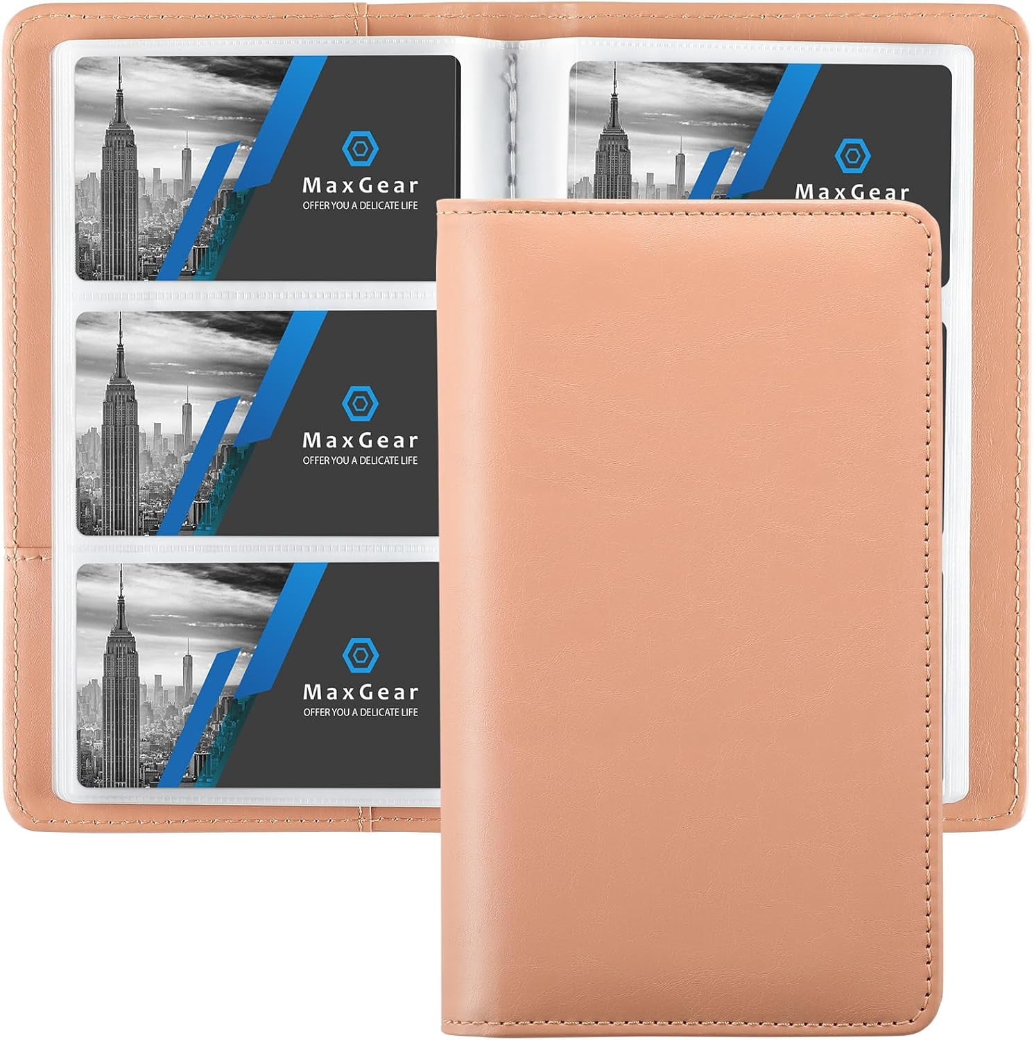 Business Card Organizer, 240 Cards Book Portable Business Card Holder ...