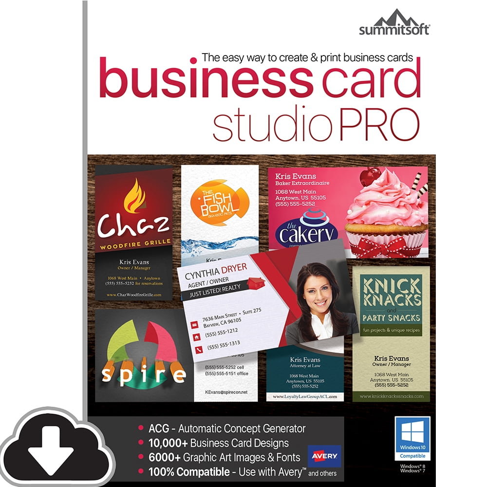 Business Card Studio Pro [Digital Download] - Walmart.com
