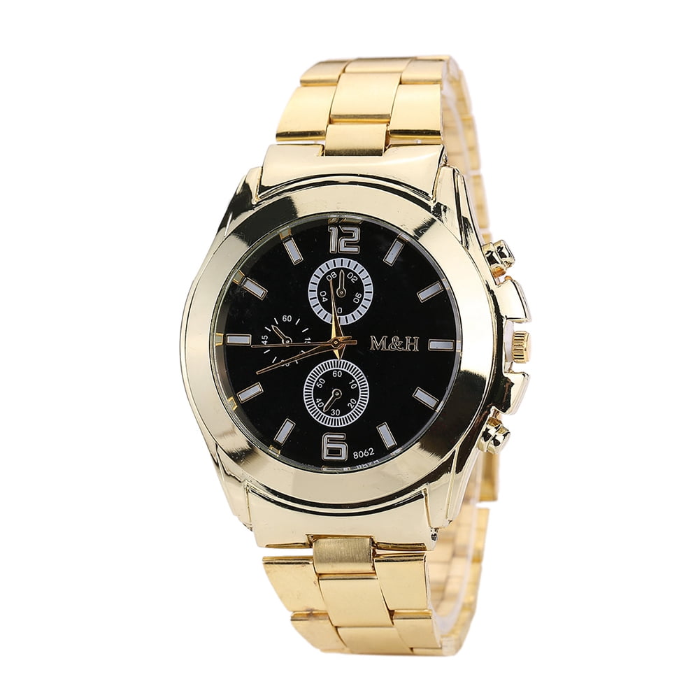 Business Casual Alloy Strap Quartz Analog Watch Wristwatch for Men ...