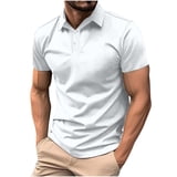 Business Casual Big and Tall Mens Shirts Button Down Lapel Short Sleeve ...