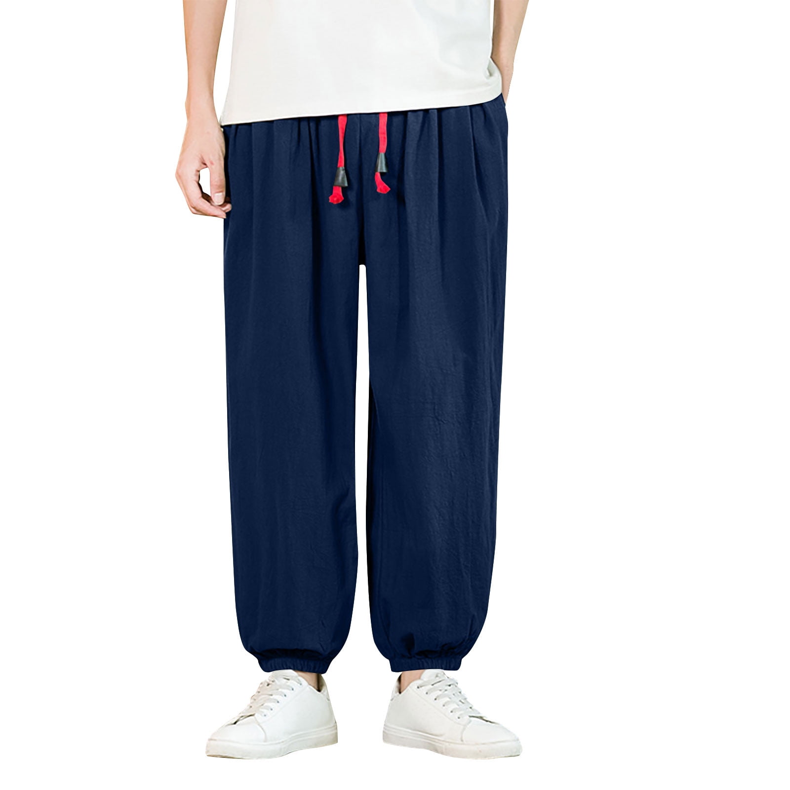 Business Casual Mens Pants Linen Pant Men Sweatpants for Men Big & Tall ...
