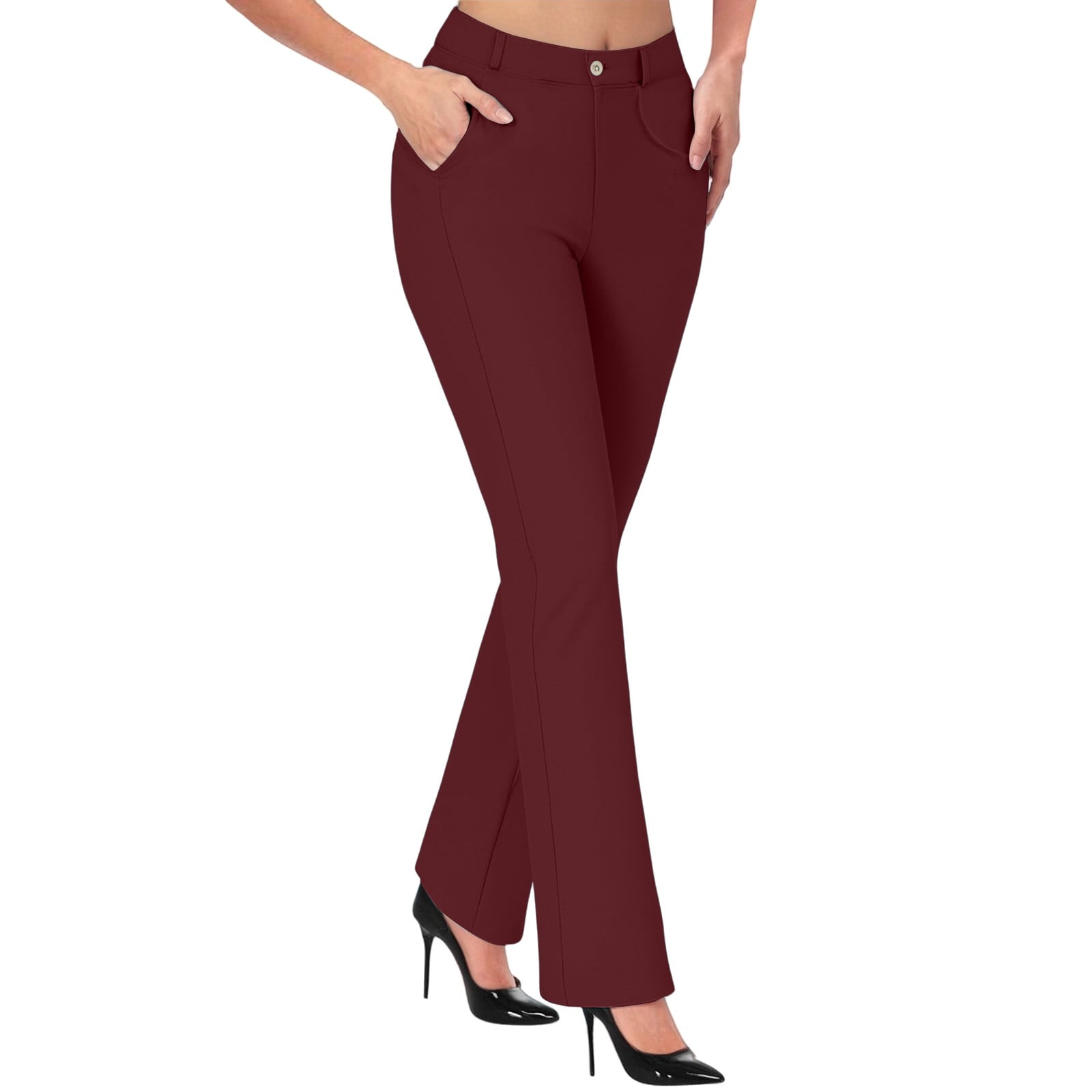 Business Casual Pants for Women, Audhol Women Dress Pants Stretchy High ...