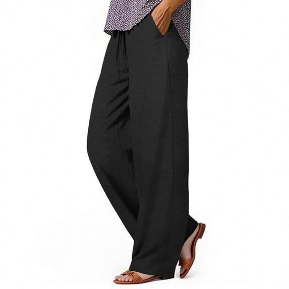 Business Casual Pants for Women Trendy Mid Waist Drawstring Joggers ...