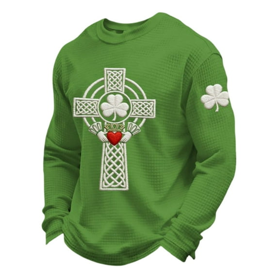 Business Casual Shirt for Men Long Sleeve Thermal Crewneck Comfort ...