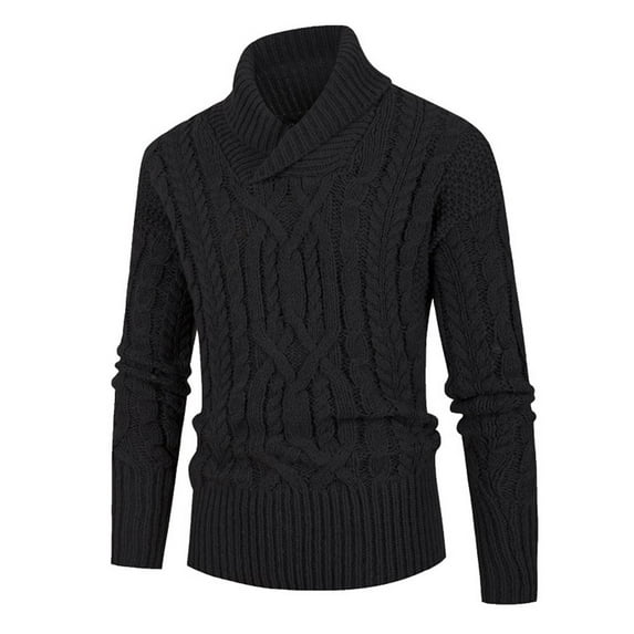Business Casual Sweaters for Men Long Sleeve High Neck Sweatshirts ...