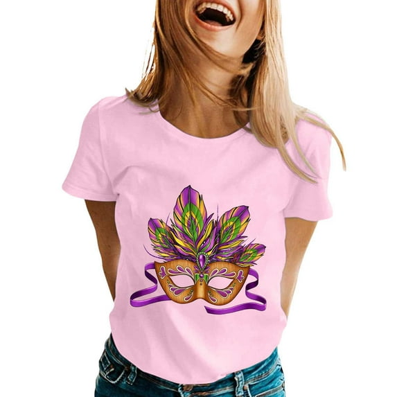 Business Casual Tee for Womens Graphic Print Short Sleeve Crew Neck ...