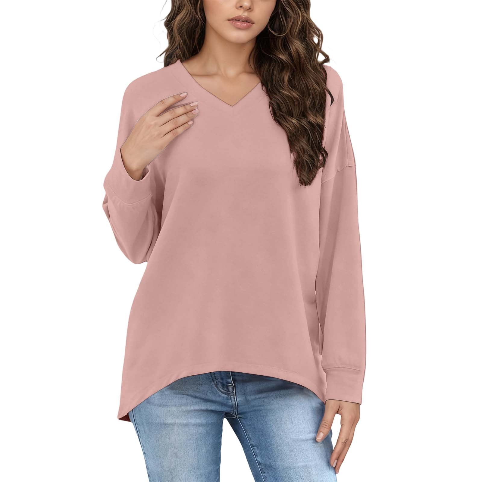 Business Casual Top Women Fashion Solid Color Collar Long Sleeve ...