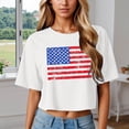 Business Casual Top Women Floral Print Short Sleeve Blend Material ...