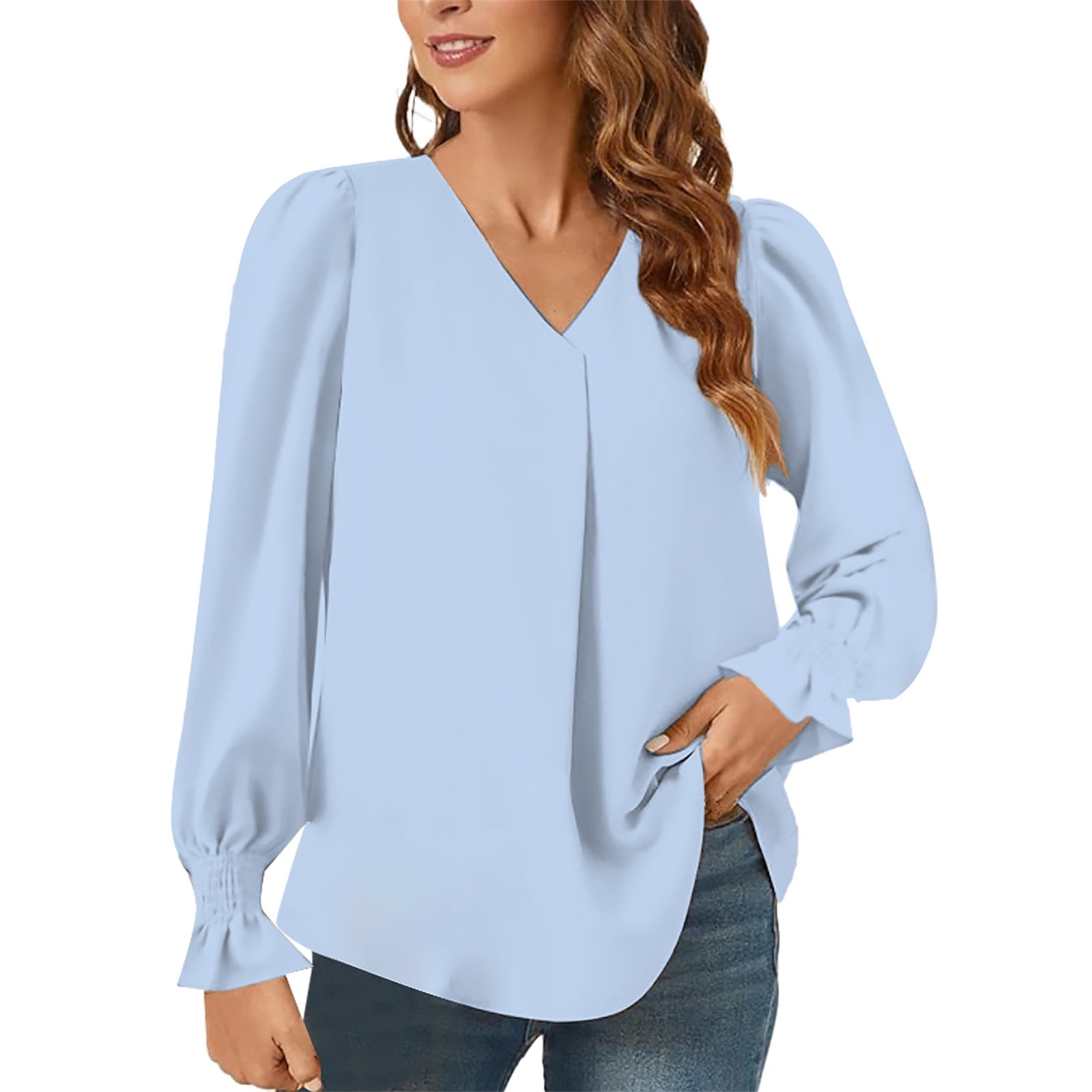 Business Casual Tops for Women, Yigetop Long Sleeve Shirts for Women ...