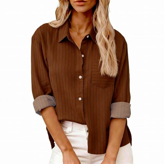 Business Casual Tops for Women, Yigetop Women's Casual Collared office ...