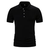 Business Casual Tops for Men Button Down Knitted Ribbed Short Sleeve ...