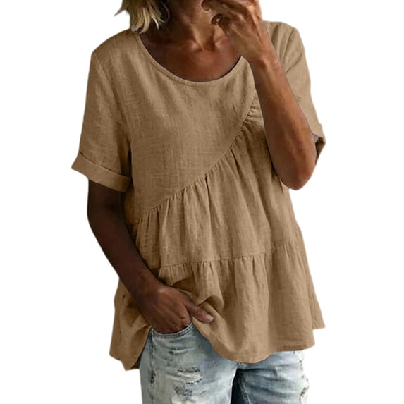 Business Casual Tops for Women Summer Tops Casual Loose Fit Peplum ...