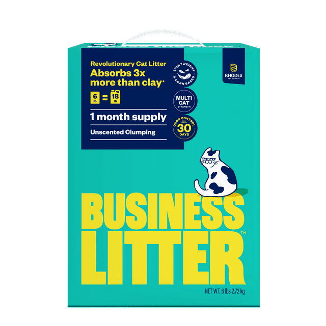 Business Cat Litter Unscented Clumping Natural 6 lb Box - Walmart.com