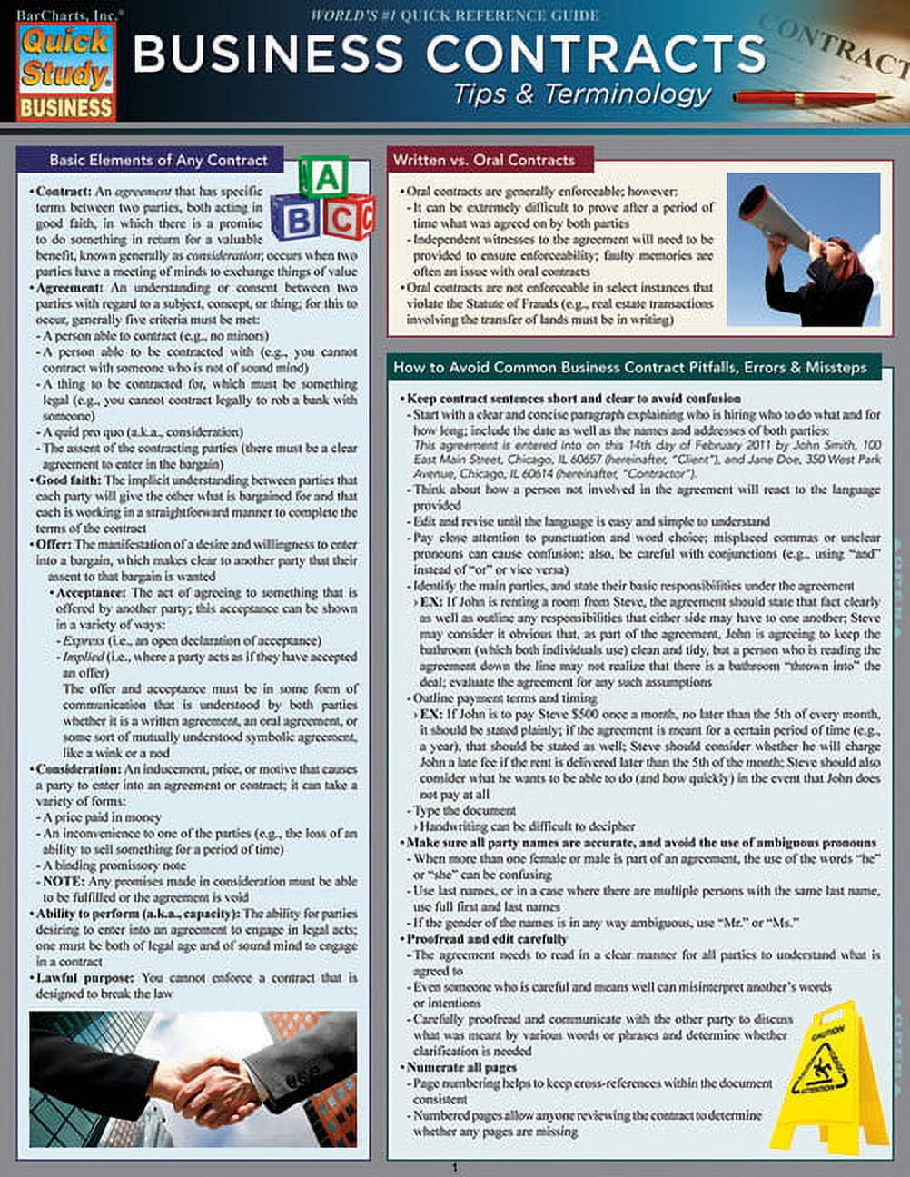 Business Contracts: Tips&Terminology (Other) - Walmart.com