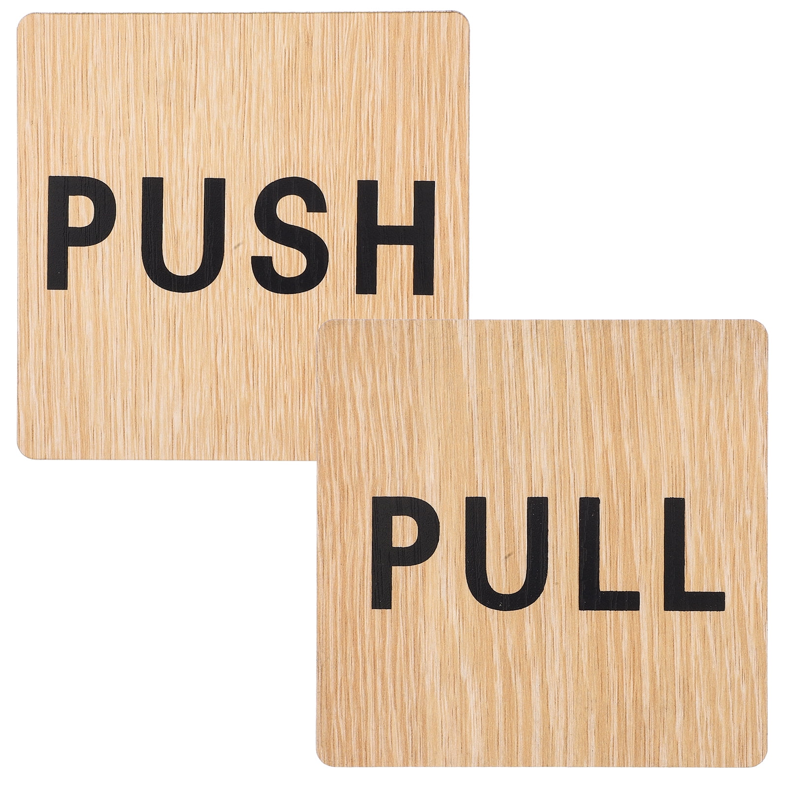 Business Door Sign,2Pcs Push Pull Door Sign Push and Pull Door Plaque ...