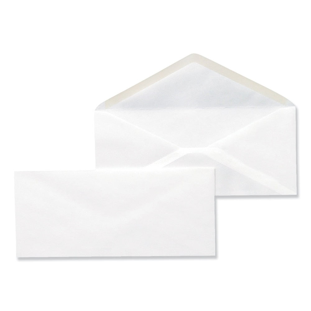 Walmart #10 Business Envelope, Monarch Flap, Gummed Closure, 4.13 x 9.5 ...