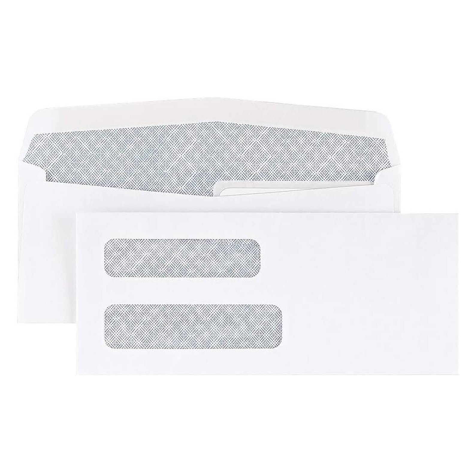 Business Envelopes #8, Double Window, Security Tinted, Gummed Flap ...