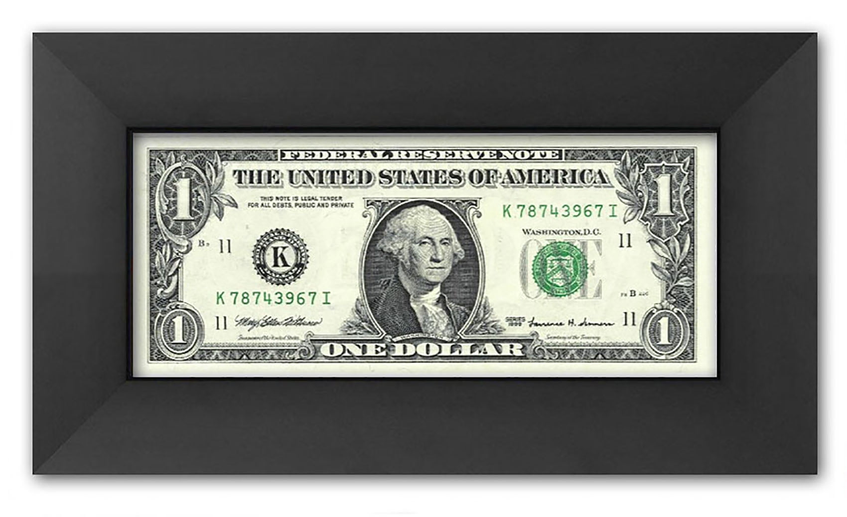 Business First Dollar Frame - Extra Wide Black Wood - Walmart.com